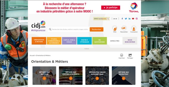 Tous les métiers sur CIDJ - Comité Local Ecole Entreprise du Havre